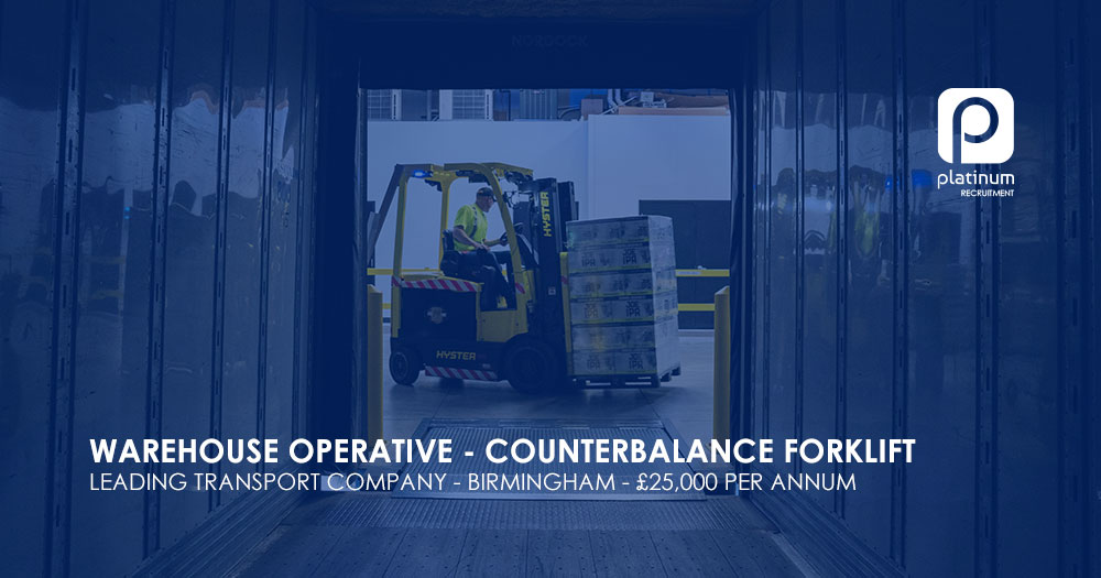 Warehouse Operative Birmingham | Platinum Recruitment